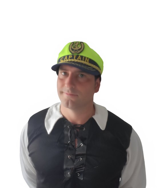 CAPTAIN Hoed Groen - Kapiteinspet voor volwassenen - Carnaval - one ...