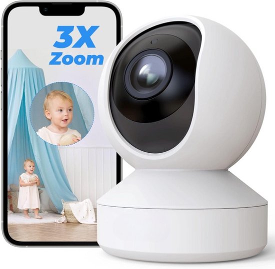 Beveiligingscamera - Wifi-beveiligingscamera - Baby Camerabewaking - Draadloos - voor... | bol