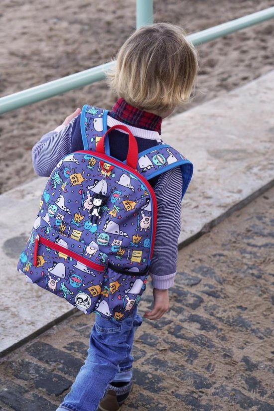 Zip and Zoe Zip & Zoë Kid's 3+ Backpack Monster Blauw | bol