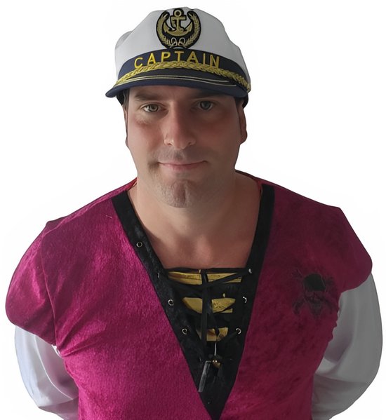 CAPTAIN Hoed Wit - Kapiteinspet voor volwassenen - Carnaval - one size ...