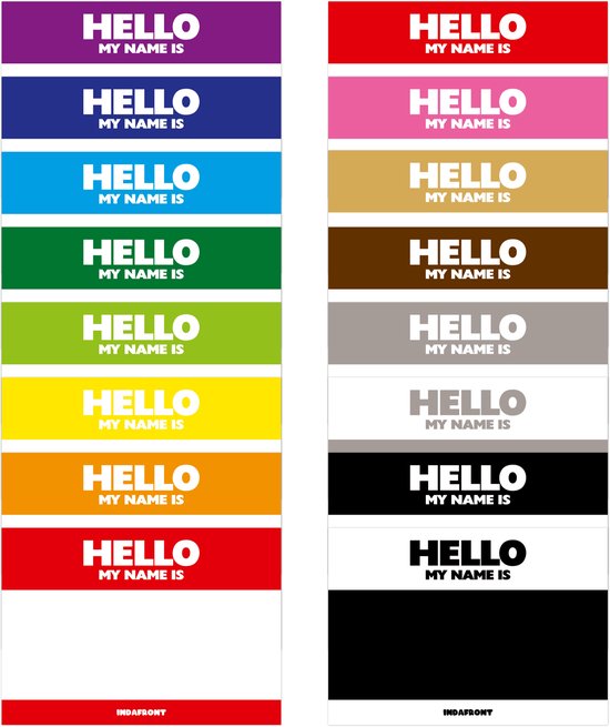 Hello My Name is Stickers - Mix Pack - 80 stuks | bol