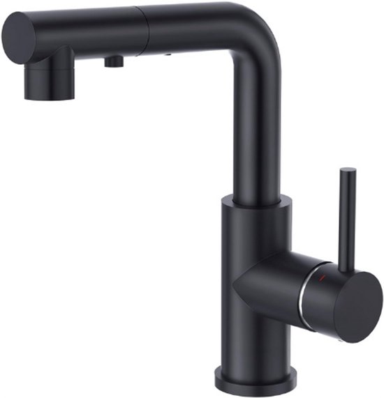 Waterkraan Met Uittrekbare Douche - Mengkraan Voor Keuken Of Badkamer - 3 Functies... | bol