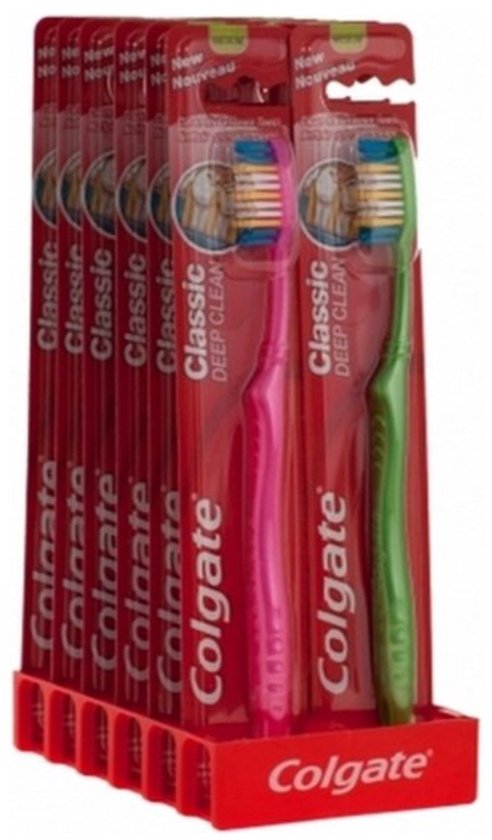 Colgate Tandenborstel – Classic Deep Clean Medium (12 stuks) | bol