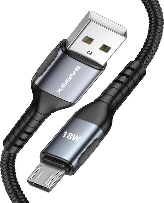 Xssive Micro USB kabel - geschikt voor Samsung, Huawei, PS4 controller ...