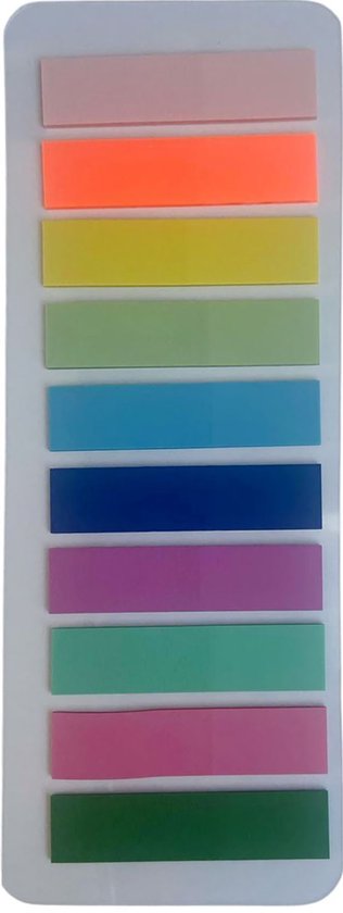 Index tabs - 200 stuks - 10 kleuren - sticky notes | bol