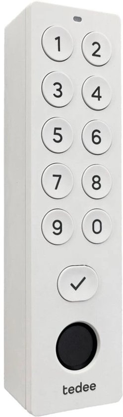 Tedee Keypad Pro – Wit – Toegangscode & Vingerafdruk – Voor Tedee Smartlocks | bol