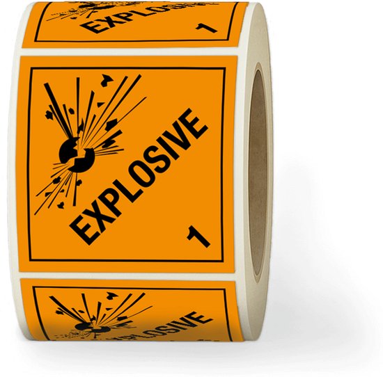 Simbol® - Gevaarsetiketten Klasse 1.0 - Stickers IMO 1.0 - Explosive ...
