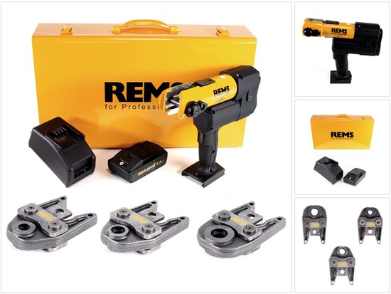 REMS accupers 22V ACC + 1x oplaadbare batterij 2.5Ah + snellader ...