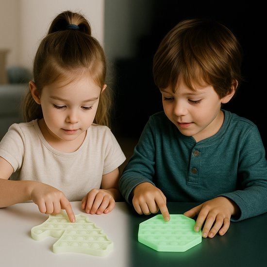 Kleur veranderende Eenhoorn & Octagon Pop It Fidget Toys | 2 Stuks ...