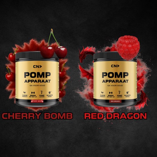 CN Supplements - Pre-Workout - Pomp Apparaat - Cherry Bomb - (300 gram ...