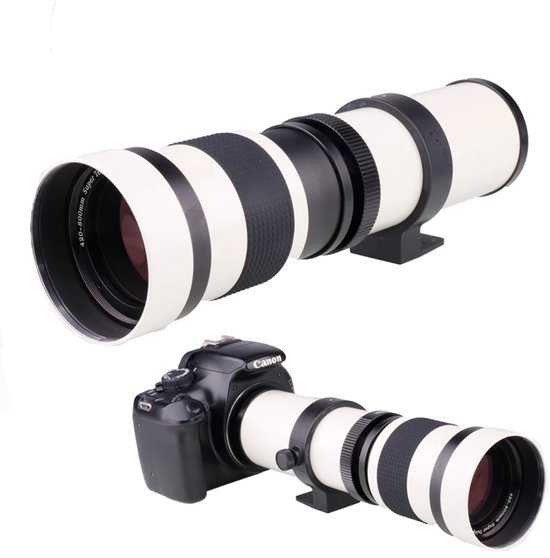 Lightdow 420-800mm Telelens - Zoomlens voor Canon EOS EF Camera | bol