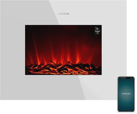 Elektrische open haard 26 inch met Wifi, afstandsbediening en regelbare ...