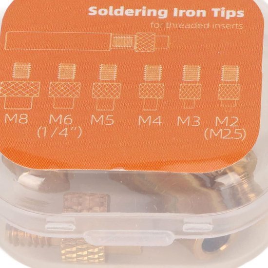 Soldeerpunt M2 M2.5 M3 M4 M5 M6 Universele 936 Soldeerboutkop Set Heat Insert Tip voor... | bol