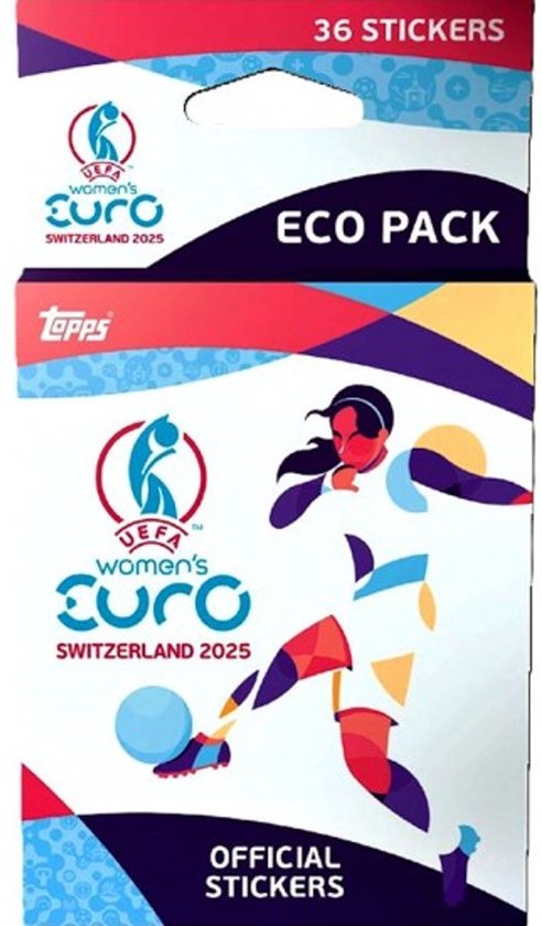 TOPPS UEFA WOMEN'S EURO 2025 ECOPACK 36 STICKERS | Games | bol