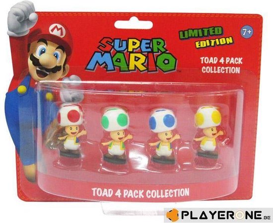 Nintendo Toad : 4 Mini Figuren | bol.com