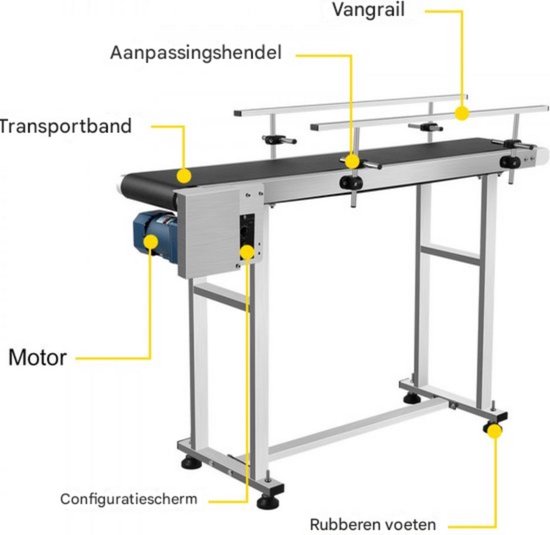 Transportband RVS - automatische lopende band voor productielijnen ...