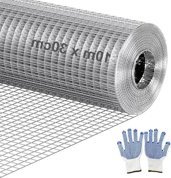 Fine Mesh Wire Vole Grate 30 cm x 10 m - 6 mm for Rabbit, Mouse, Aviary ...