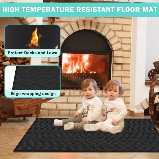 Heat Protection Mat Fireproof Underlay Foldable Grill Mat Floor ...