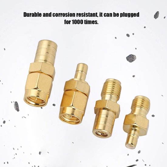 RF-adapter kit met RF-connectoren - 4 soorten voor brede toepassing | bol