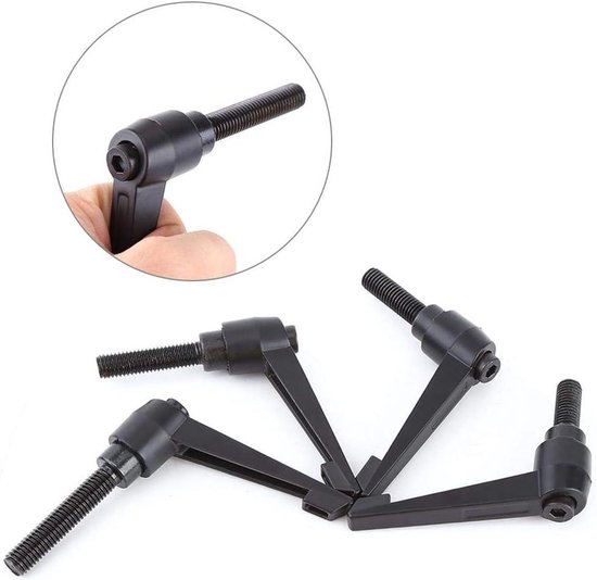 M10 x 25/30/40/50mm Female Thread Adjustable Screws Hand Handle Clamp ...