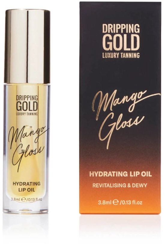 Dripping Gold | Hydrating Lip Oil Mango Gloss - Vegan | bol