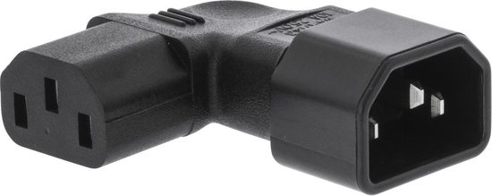 Nedis Verlengstekker | IEC-320-C13 | IEC-320-C14 | Links Gehoekt ...
