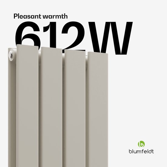 Blumfeldt Ontario radiator 120x30 612W vermogen | bol