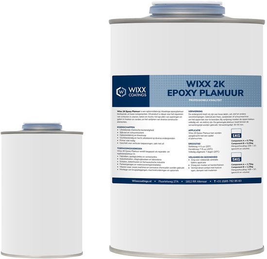 Wixx 2K Epoxy Plamuur - 5kg - | bol