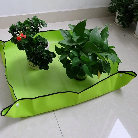Waterdichte Plantmat – 75 x 75 cm – Tuinmat voor Verpotten van Planten ...