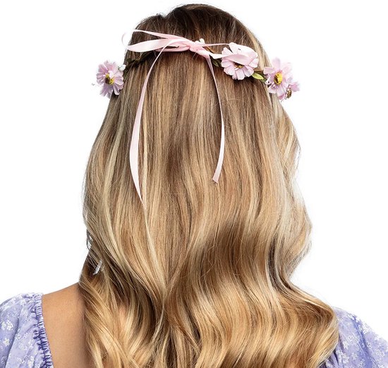 Hoofdband Ibiza - Flower Power Bloemenkrans - Haar Accessoire | bol