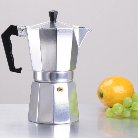 3-kops Espressomachine Mokkan - 150 ml - Aluminium | bol