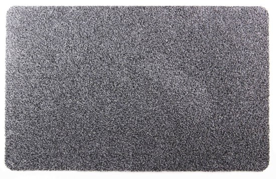 Droogloopmat grijs 50x80cm - 9mm - Premium anti-slip deurmat - Wasbaar ...