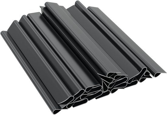 35 m x 19 cm PVC zichtwerende strip dubbelstaafmatten omheining ...