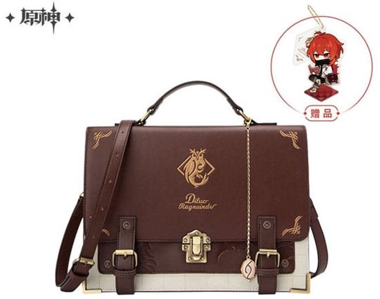 MiHoYo Genshin Impact PU Leather Messenger Bag Diluc Bags | bol