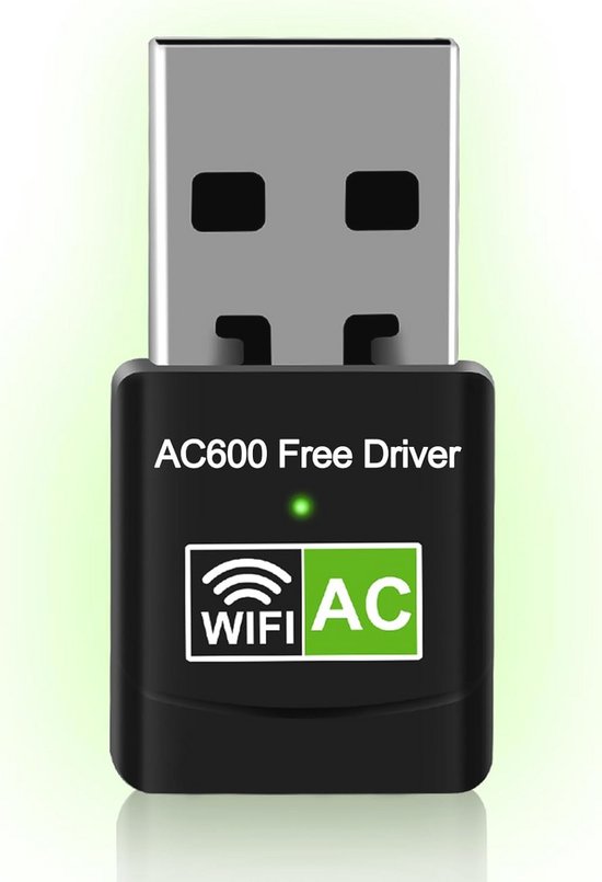 Draadloze USB Wifi Adapter 600Mbps voor PC - Dual Band 2.4GHz & 5GHz ...
