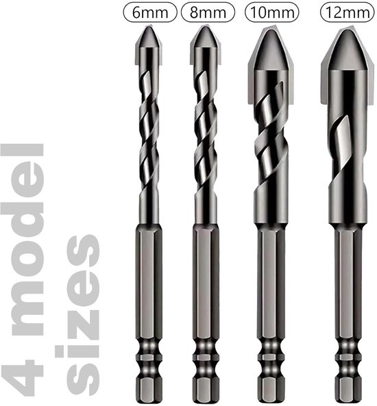 High-Strength Eccentric Twist Drill Bit Set for Tile Glass Brick Cement ...