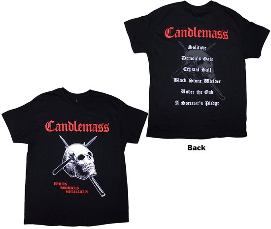 Candlemass - Epicus Doomicus Metallicus Heren T-shirt - M - Zwart | bol