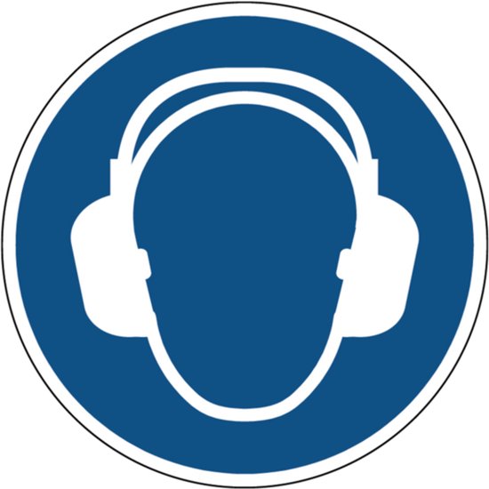 Gehoorbescherming verplicht gebodspictogram | bol