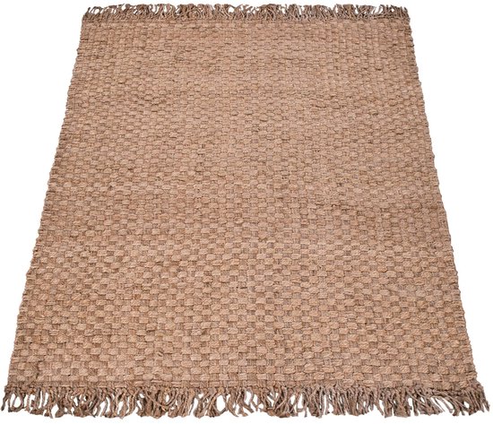 Jute Flatweave Rug - 100% natuurlijk - Duurzaam en zacht - Boho -stijl ...