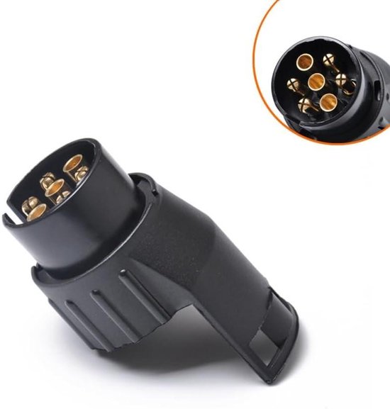 7-polige naar 13-polige aanhangeradapter - Stopcontact-converterstekker ...