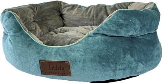 Teddy Exclusive Mand Shadow – Velvet Mandje Turquoise – L50xB40xH15cm ...