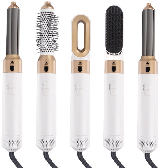 Blow Out - 5-in-1 Hairstyler - zwart / rosé - Multi styling volume ...