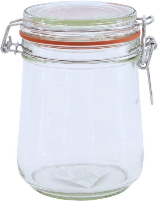 1x weckpotten glas 800ml met beugelsluiting - weckpotjes / opbergpotten ...