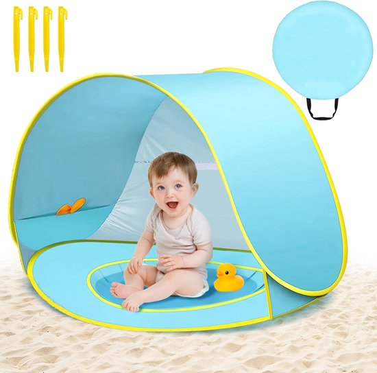 Strandtent baby - Zomeruitje - Baby zonnescherm - UV bescherming - Pop ...