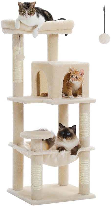 Ibenzoa® Kattentoren met Luxe Hangmat en Ruime Speelopties voor ...