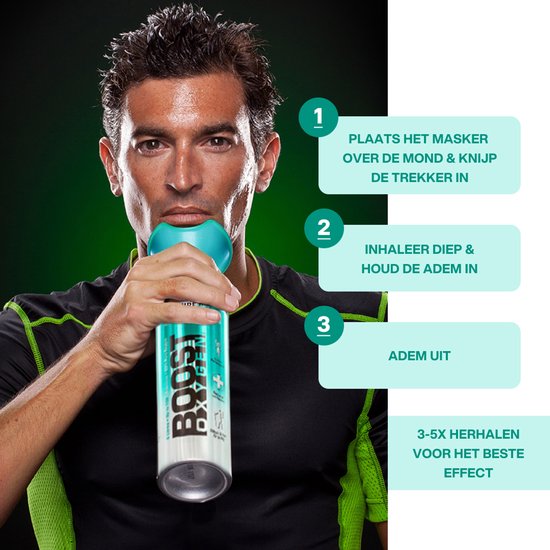 Boost Oxygen 9L - Menthol-Eucalyptus - 95% Pure Zuurstof - Tot wel 1600 ...