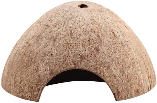Hide Cave Coconut Shell Small Animal Cave House Aquarium Hide House ...