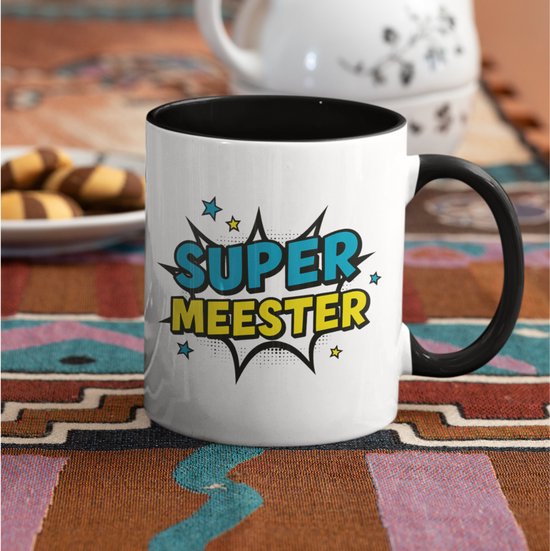 NietMokken.nl - Mok – SUPER MEESTER – Bedankje meester – Grappige mok als cadeau –... | bol