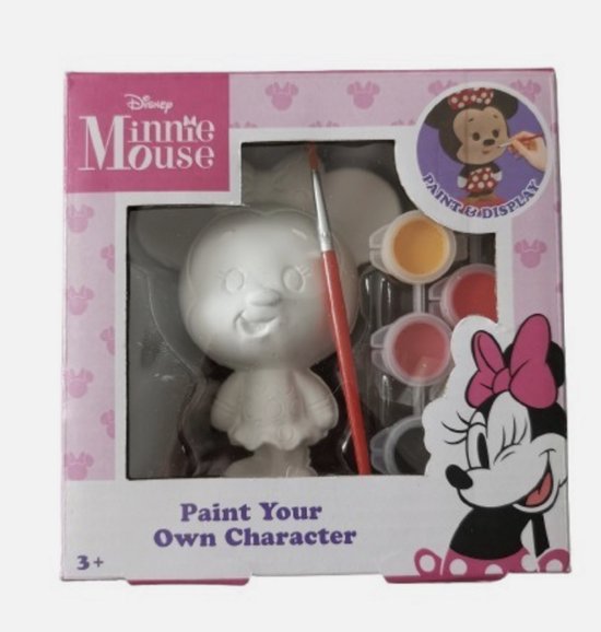 Minnie Mouse - Schilder Je Eigen Karakter - Met Verf En Kwarst - Disney ...