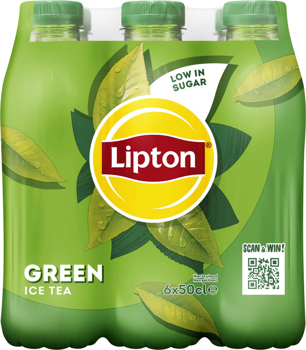 Lipton Ice Tea Green - 50 cl - 24 Flesjes - 4 x 6 - Voordeelverpakking ...